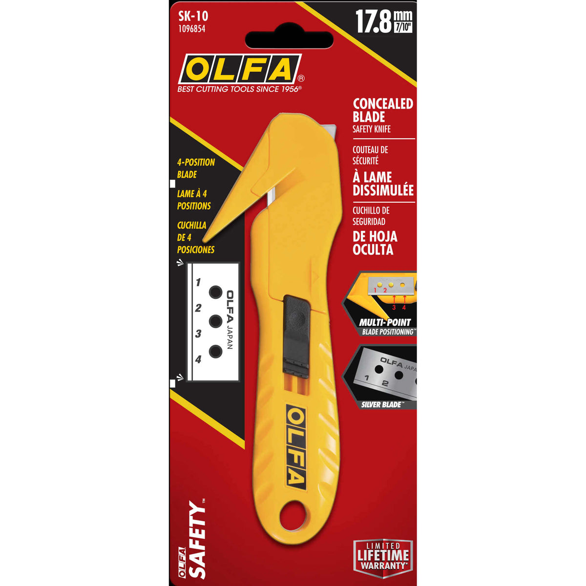 OLFA SK-10 Concealed Blade Safety Cutter - 1096854 - adhesivepacking.com